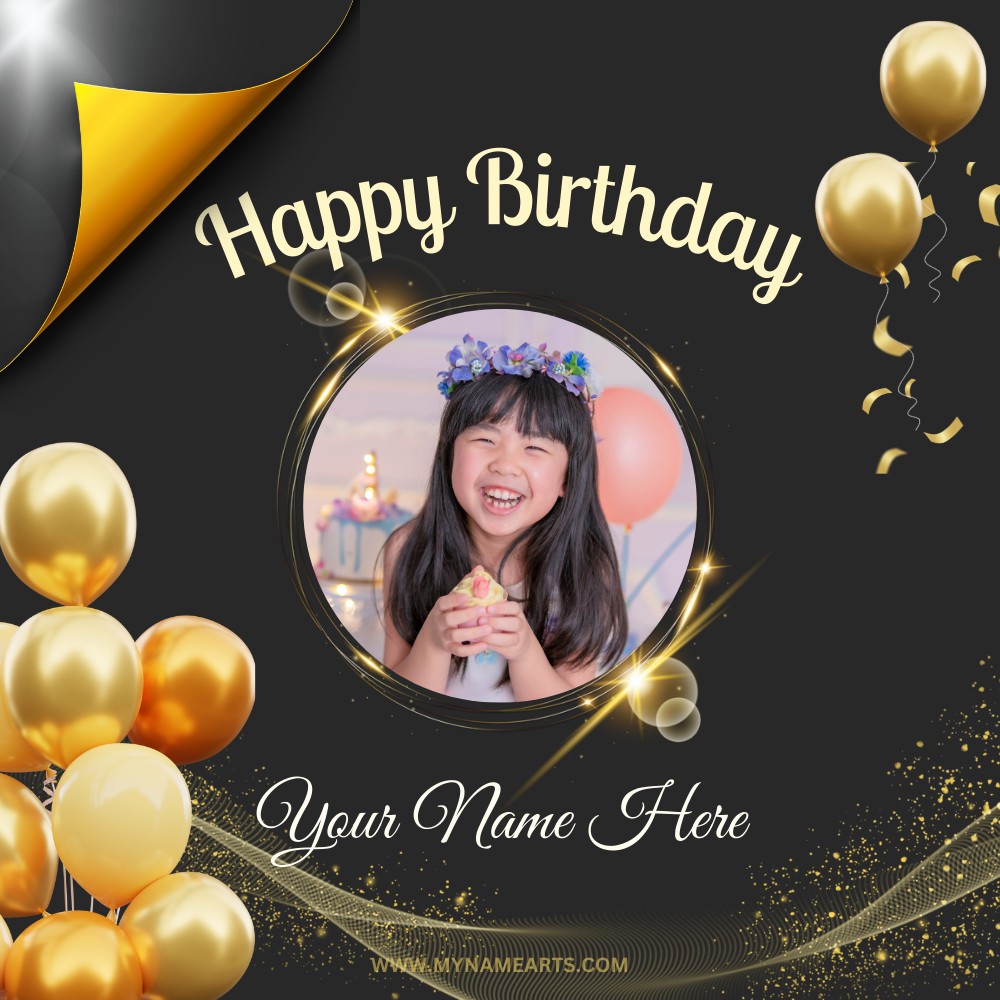 Birthday Photo Frame With Name Edit MyNameArts
